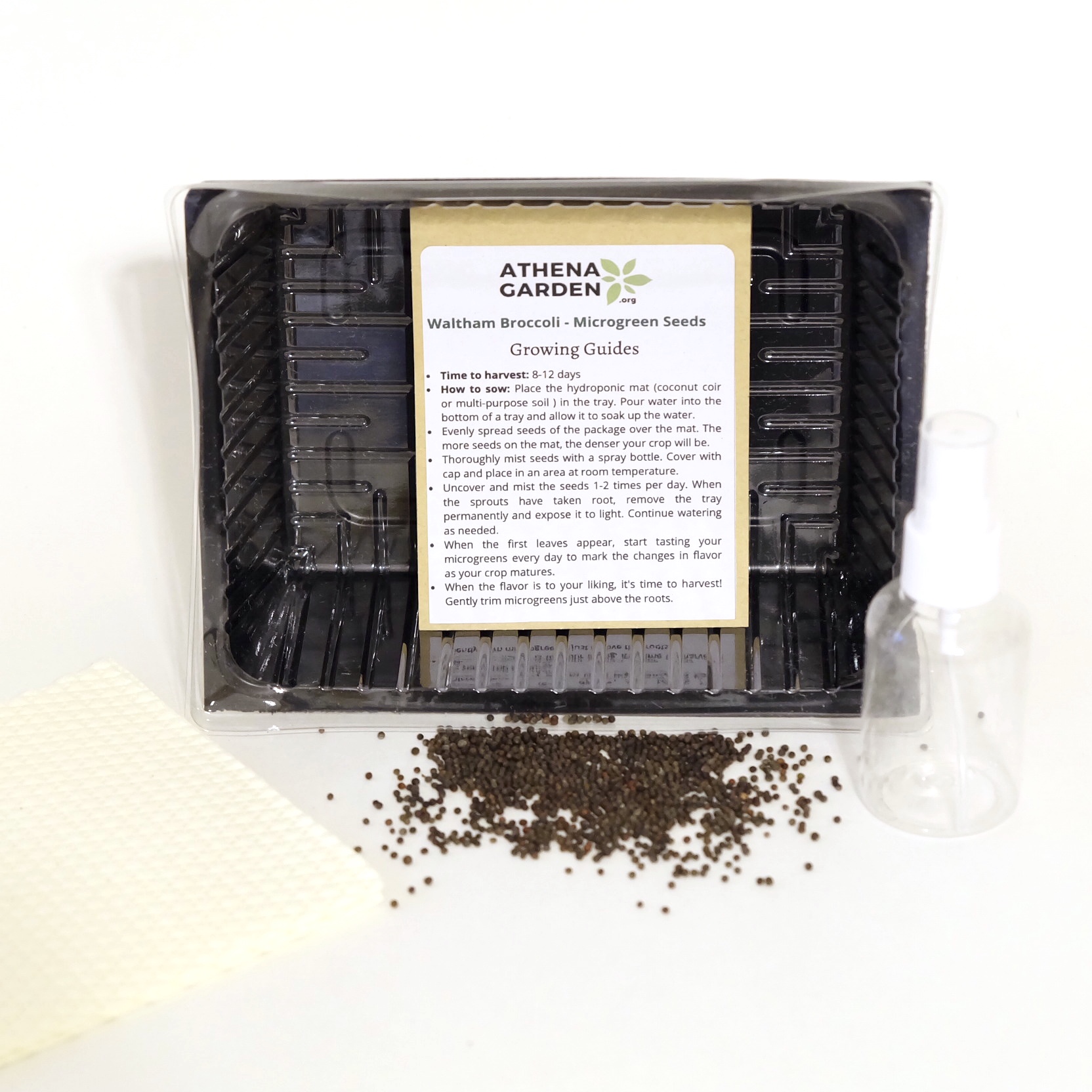 Microgreens Grow Kit with Vegetable Seeds for Planting